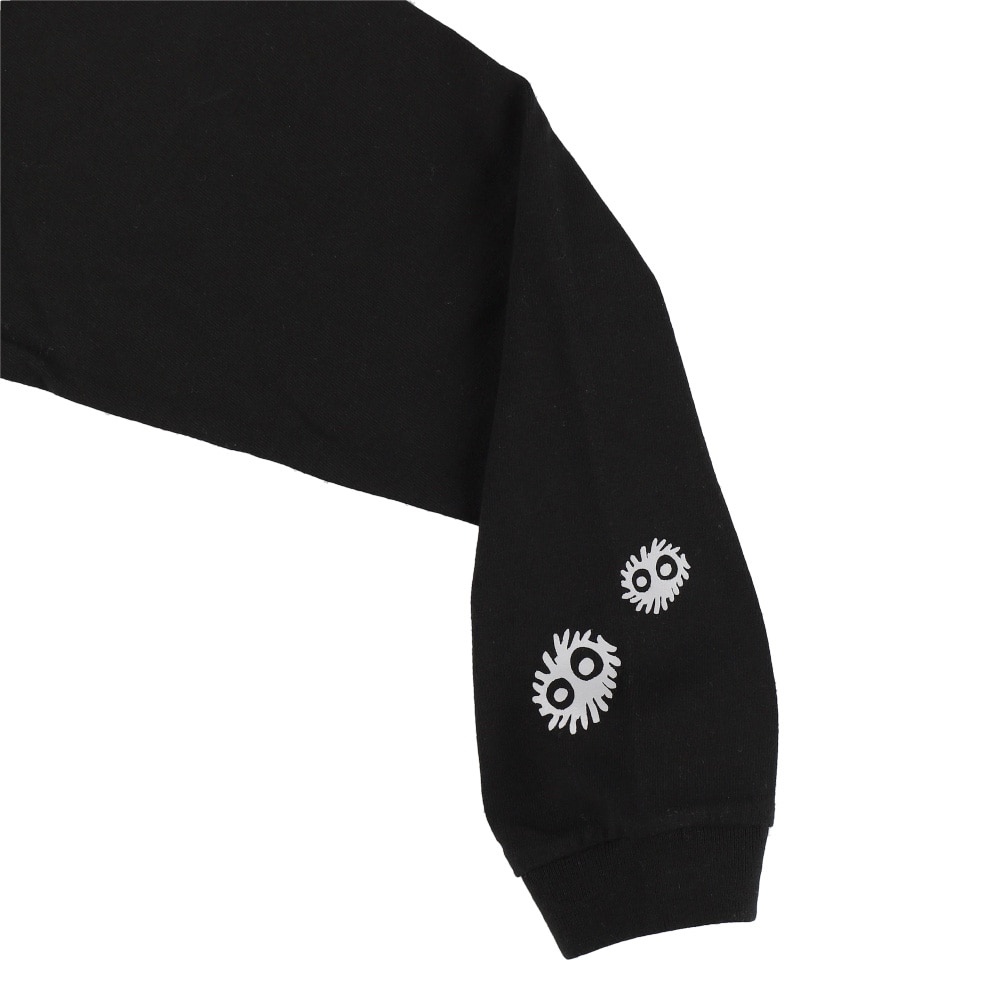 トトロファンドグッズ 長袖Tシャツ (ふろしきトトロ) 黒 [P193] | どんぐり共和国そらのうえ店